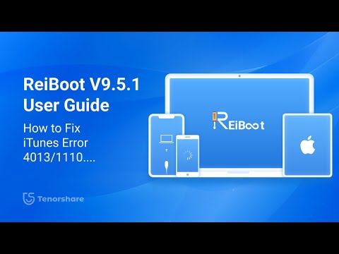 Tenorshare Reiboot iOS 18 Guide: How to Fix iTunes Error 4013/1100