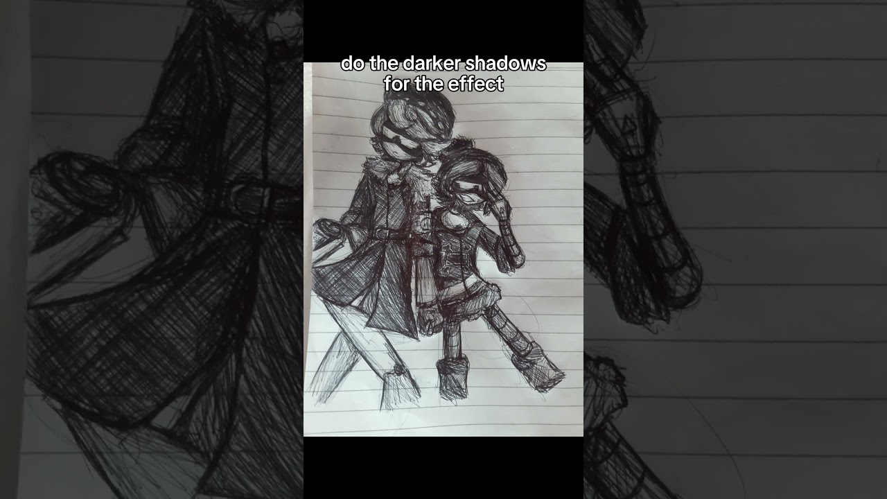 N and Uzi #murderdrones #nuzi #drawing #tutorial #art #fyp