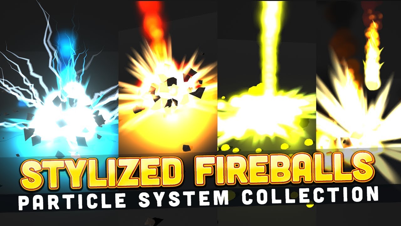 Stylized Fireballs Unity Asset