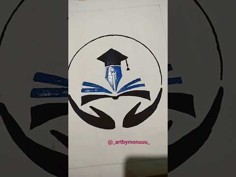 Educational logo art 🎨 #art #happypainting #paintingdrawing #logodesign #logoart #education