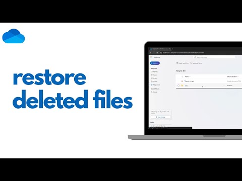How to restore deleted files and folders in OneDrive [Microsoft 365 - OneDrive Tutorial]