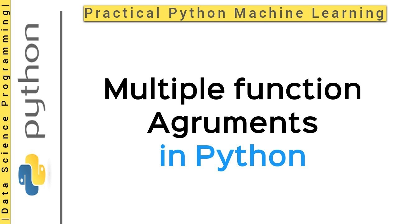 Python Tutorial 1 -Functions | Function Parameters