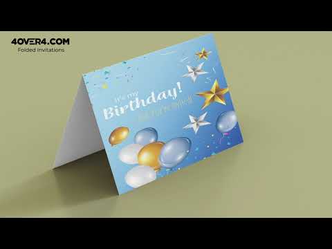Custom Folded Invitation Cards | 4OVER4.COM
