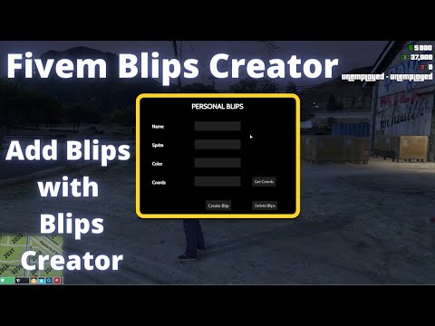 Blips creator for Fivem - How to add Blips In Fivem server
