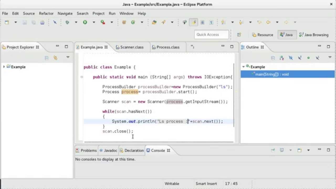 Creating a Process in Java