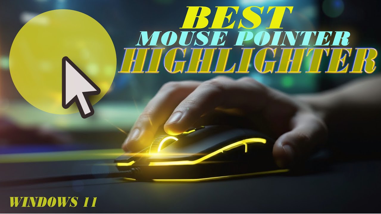 how to add  highlighter/ yellow circle to the mouse pointer/ cursor
