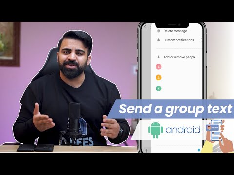 How to send a group text on Android
