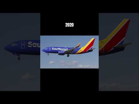 Southwest Airlines Through Out the Years #aviation #airplane #automobile #avgeek #edit #shorts