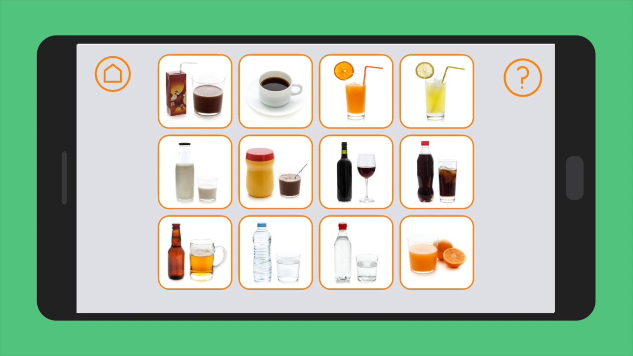 Bebidas Nivel 0 - Léxico-Semántica - App #Soyvisual