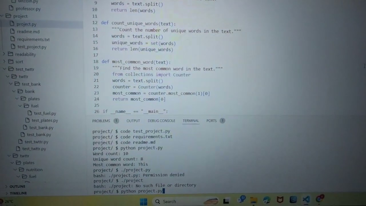 CS 50 programming with python final project overview GitHub code space