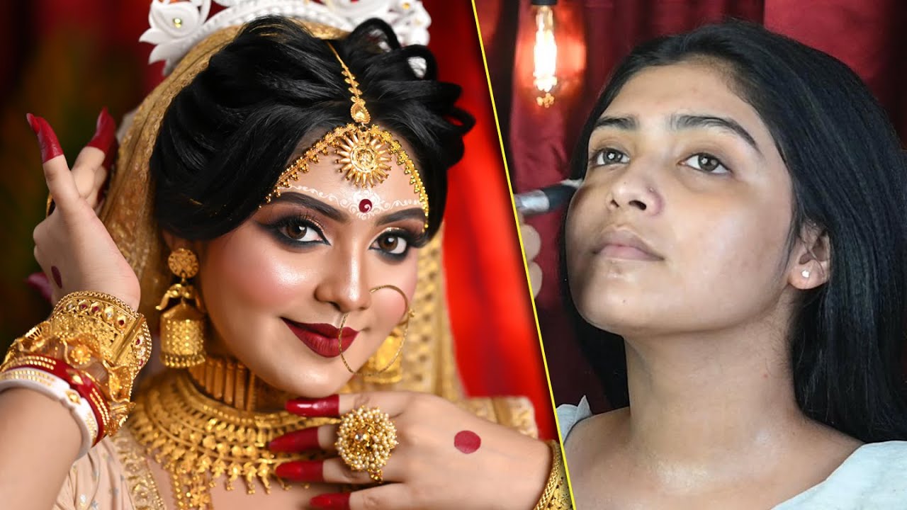 Bengali Bridal Makeup Tutorial - Water Resistant Makeup Look