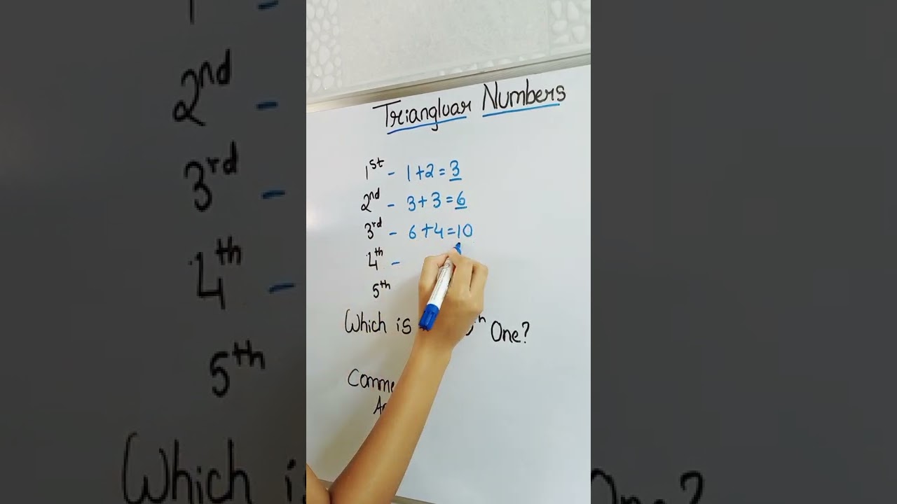 Triangular numbers #shorts #maths #trending