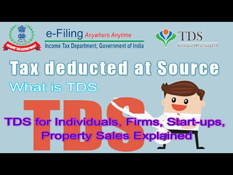 What is TDS | Full form of TDS | TDS for Individuals, Firms, Start-ups, Property Sales Explained