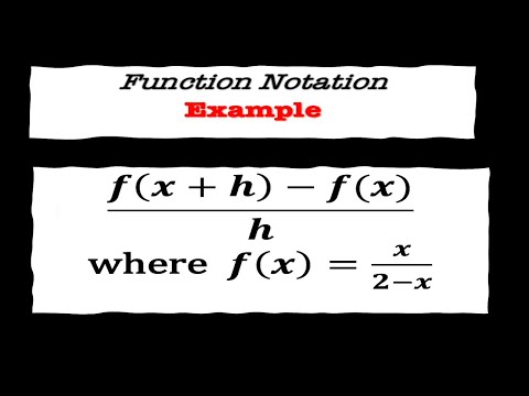 Function Notation - Example - Pre - Calculus