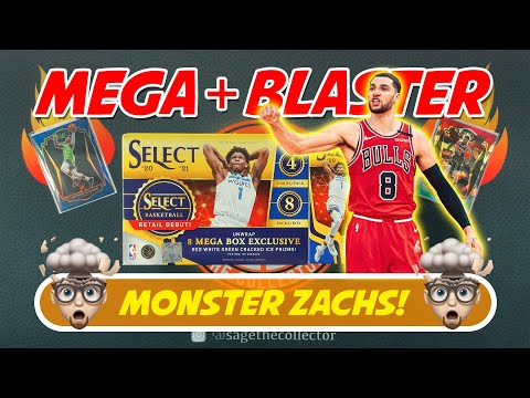 2020-21 Select Basketball Mega Box & Blaster + MONSTER Zach LaVine Mail-Day! 🔥🔥