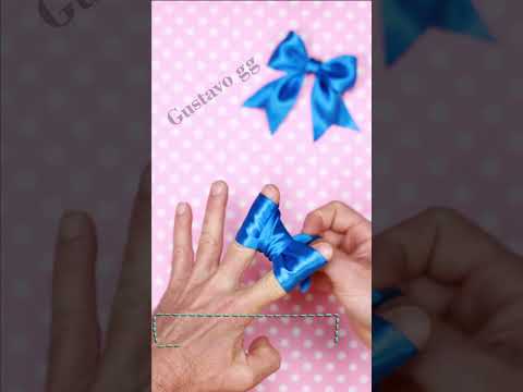 How to make simple easy bow 🎀 How to tie a perfect bow!