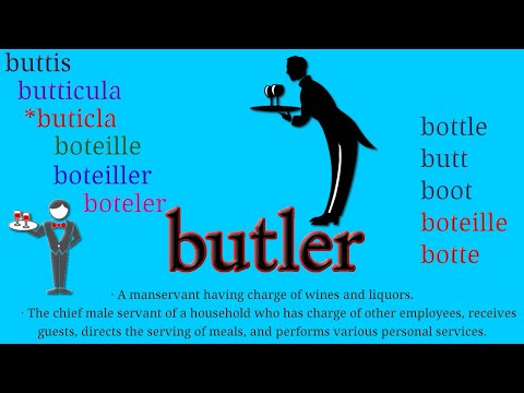 Adventures in Etymology - Butler
