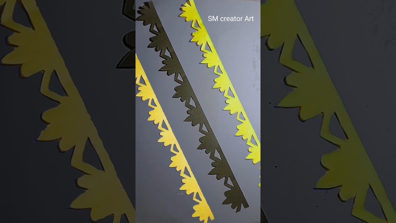 Soft Board Border Design #shorts #borderdesign #papercraft