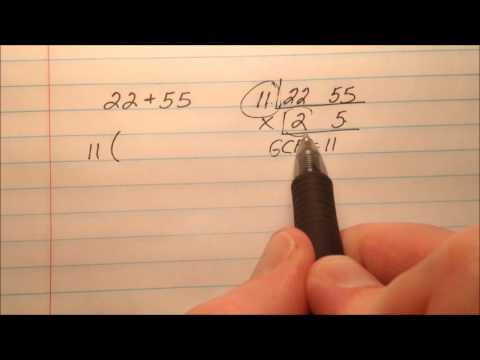 Using the GCF to Factor an Addition Problem (CO.6.1.2.e)
