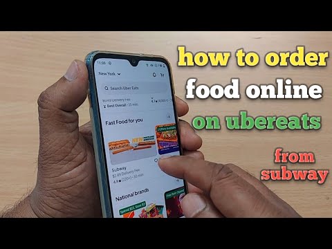 how to order food online on ubereats | subway order on uber eats | 2024 latest