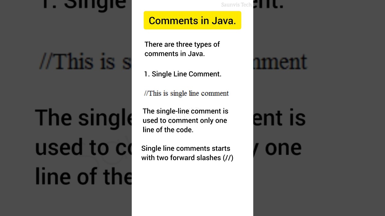Comments in Java | Java Comments | Java Tutorial for Beginners | #javatutorial