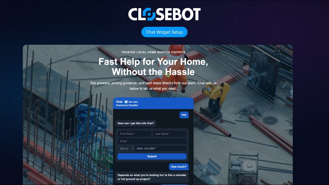 CloseBot - The Best Chat Widget - Setup