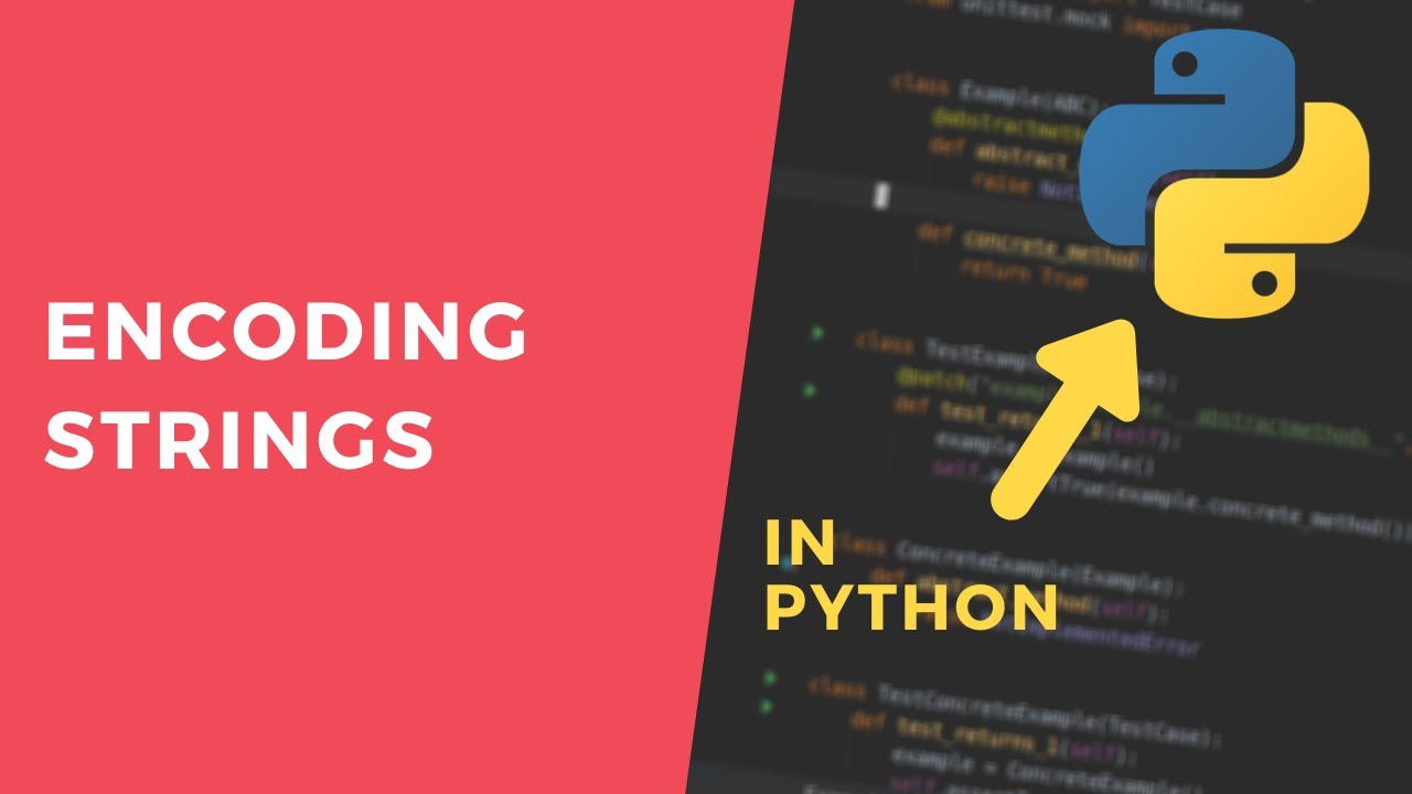 Encoding Strings - 1 Minute Python Tutorial #shorts