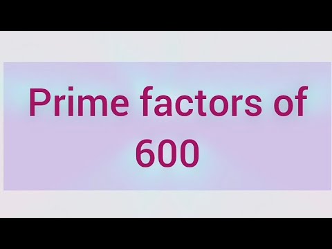 Prime factors of 600 #shorts