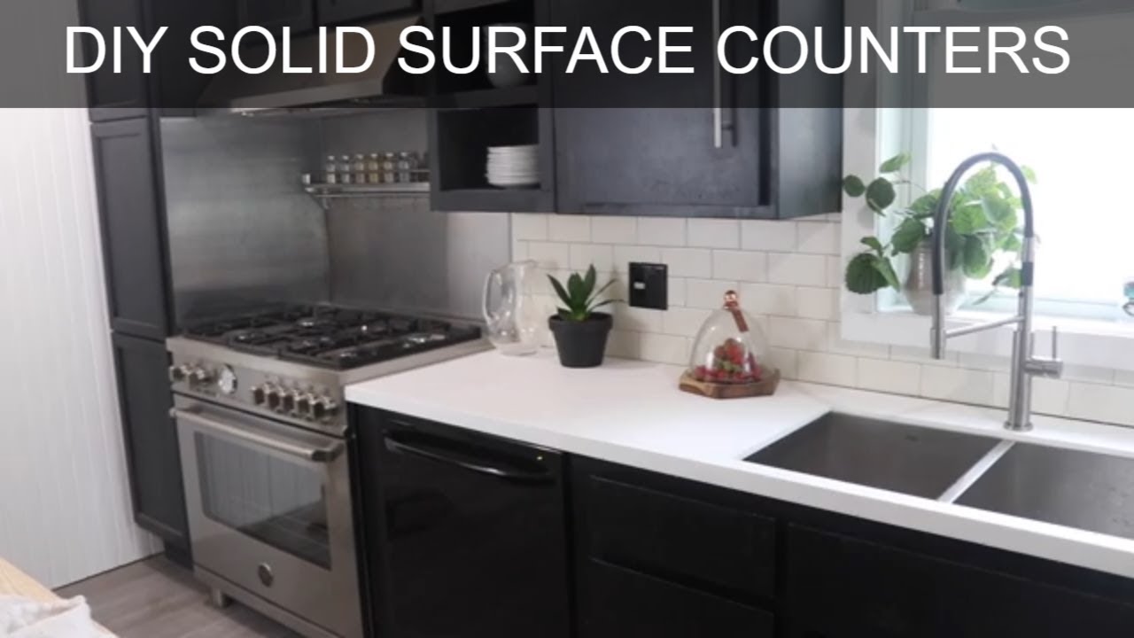 DIY Corian Counter Tops | How to Build Solid Surface Kitchen Countertops