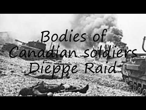 How to pronounce Bodies of Canadian soldiers Dieppe Raid in English?
