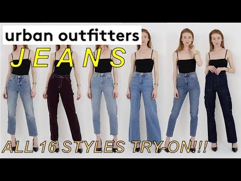 URBAN OUTFITTERS JEANS GUIDE | try-on of EVERY STYLE! | bdg jeans | 2018 / 2019