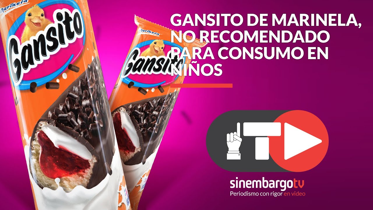Gansito de Marinela, no recomendado para consumo en niños