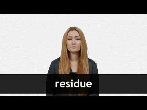 RESIDUE definition and meaning | Collins English Dictionary