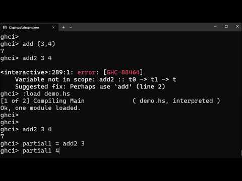 Partial Function Application in Haskell