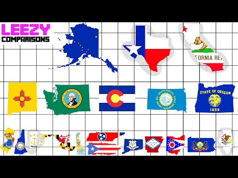 U.S States and Territories Size Comparison | LeeZY Comparisons