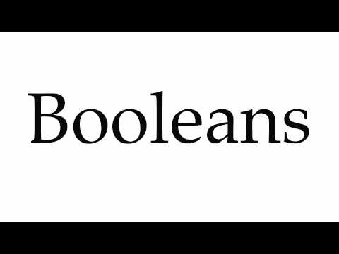 How to Pronounce Booleans