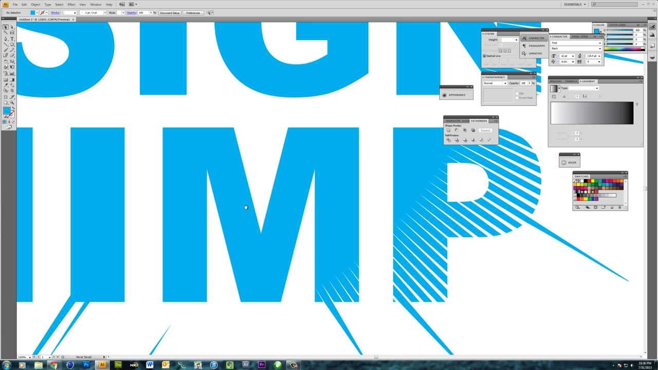 Vector Zoom Text Effect