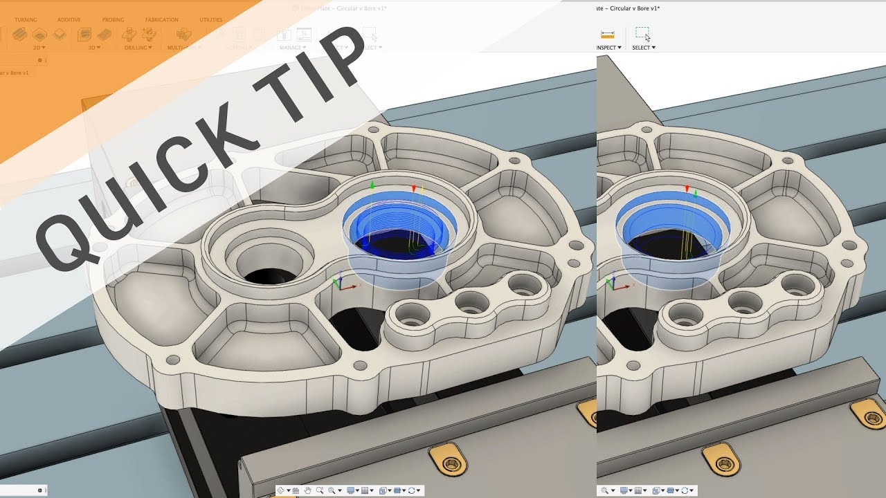 Autodesk Fusion 360 | Quick Tip: Bore Toolpath or Circular Toolpath?