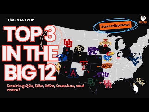 Big 12 Football 2025: Top Players, Coaches, & Teams | Ranking the Top 3 QBs, RBs, WRs, MLBs, and DEs