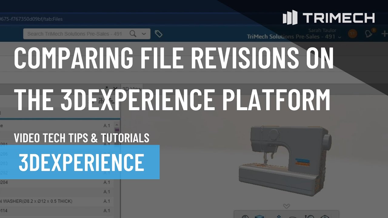 Comparing File Revisions on the 3DEXPERIENCE Platform