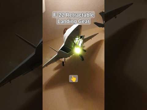 Check out the retractable landing gear on this Freewing F-22! #freewing #f22 #aviation #rc #airplane