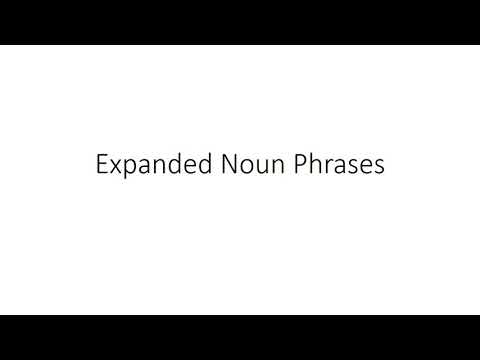 Y5 Expanded noun phrases On Demand Learning