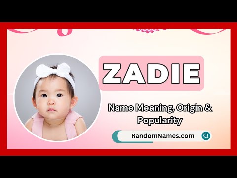 Zadie - Baby Girl Name Meaning, Origin & Popularity - RandomNames.com