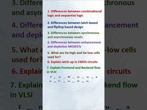 "Top Companies' Most Common VLSI Interview Questions - 1 #vlsi #jobsearch