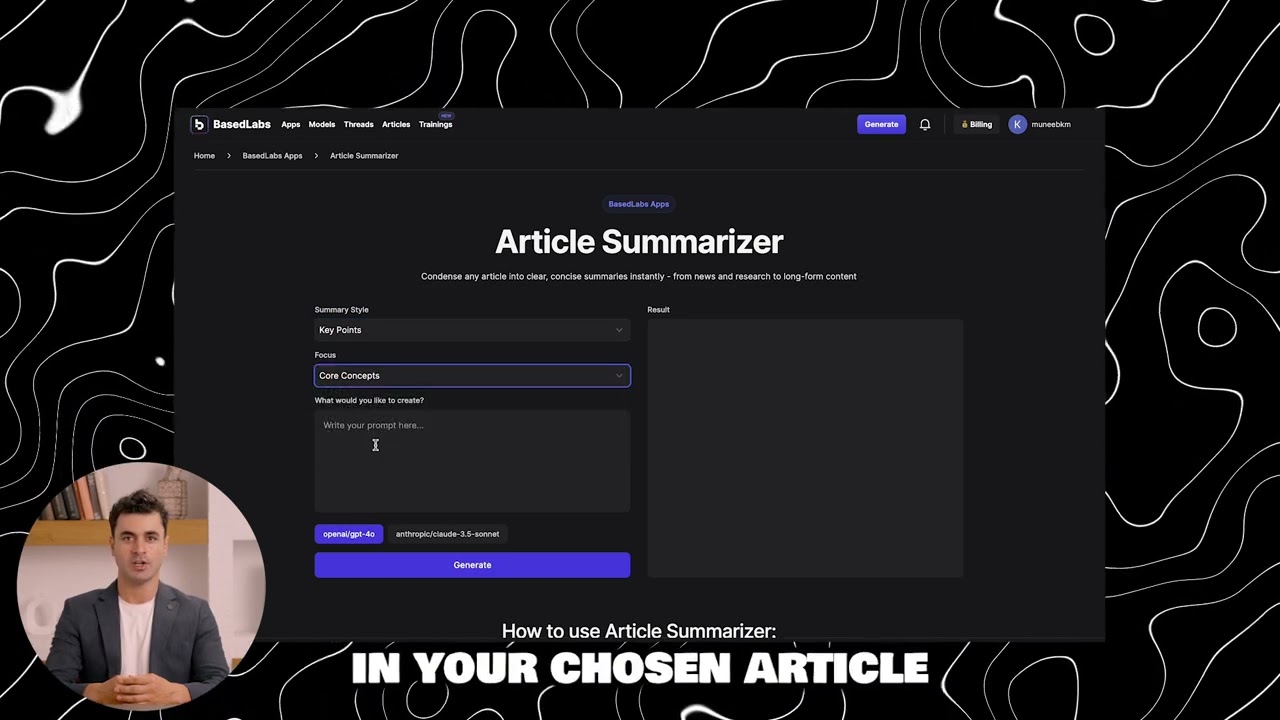 How to Summarise Any Article in Seconds | Based Labs AI Tutorial