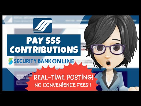 How to Pay SSS Contribution Online using Security Bank Online Facility