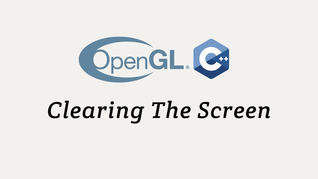 (OpenGL/C++) Clearing the screen