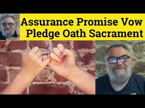 😎Oath Pledge Vow Promise Assurance Sacrament Oath Meaning Pledge Defined Vow Means Assurance Example