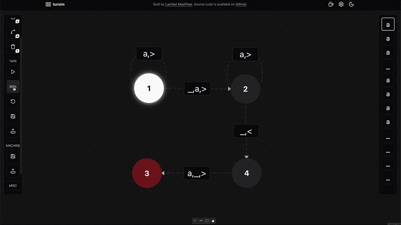 tursim - an open-source turing machine simulator