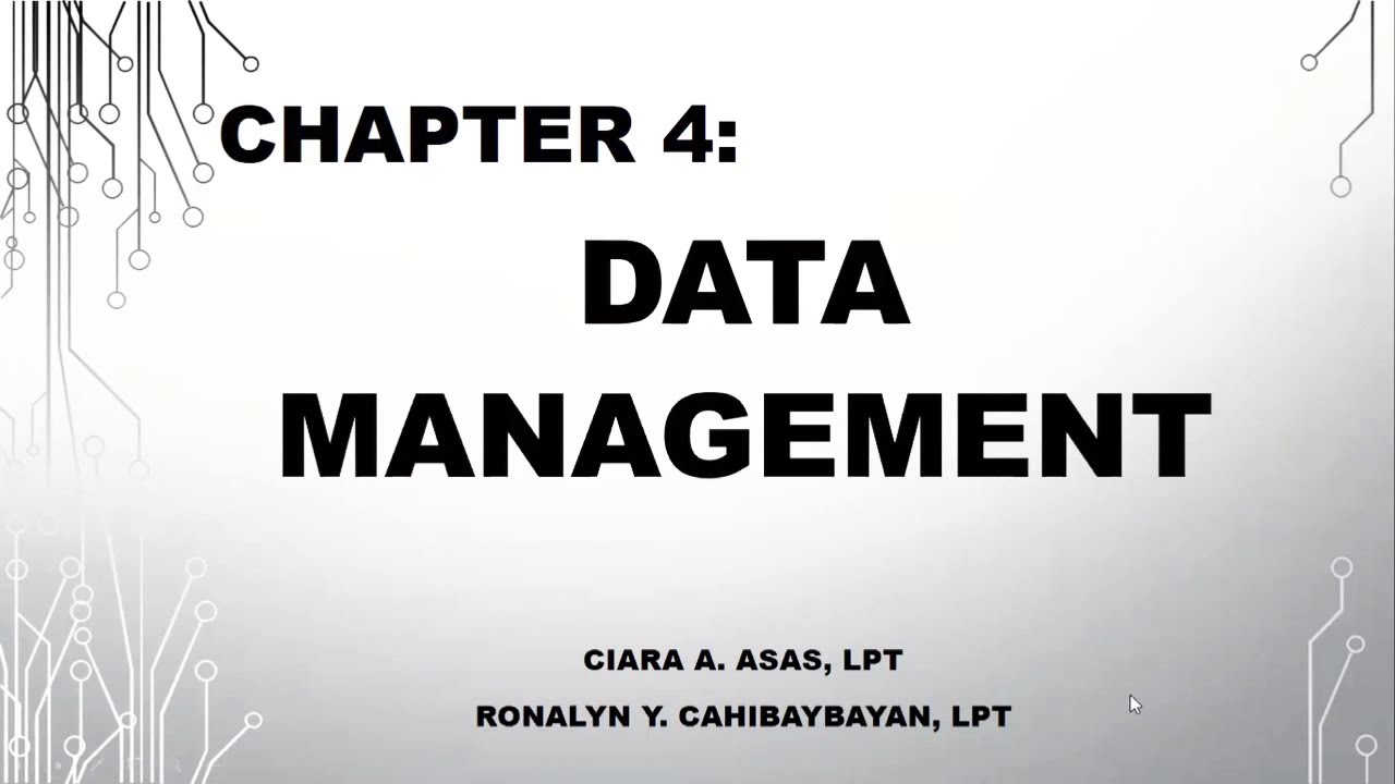 MMW - Chapter 4 - Data Management ( Introduction to Statistics)